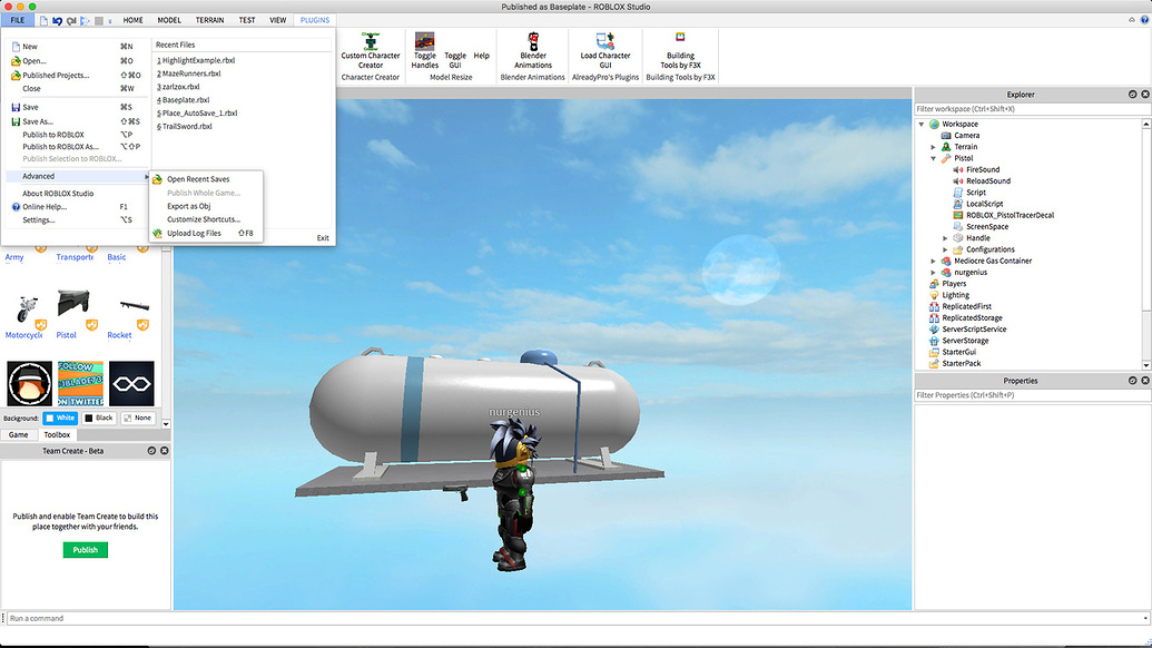 Importing Roblox Objects(Characters, Parts, Tools) into Blender Cycles ...
