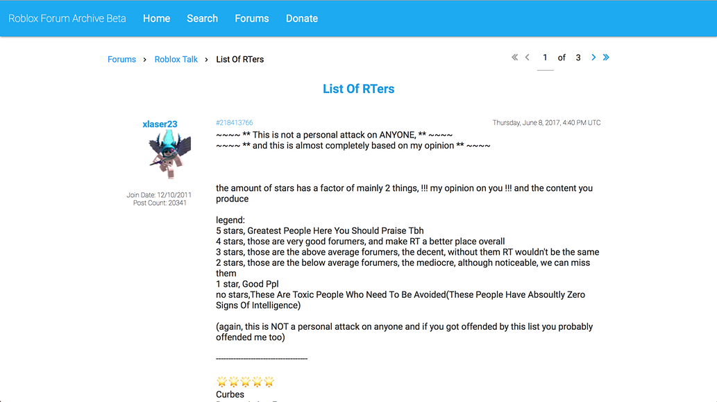 Roblox Forum Archive Beta - Bulletin Board - Developer Forum | Roblox