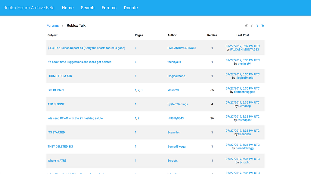 Roblox Forum Archive Beta - Community Resources - Developer Forum | Roblox