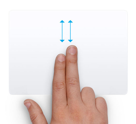 Two-finger track pad scrolling gesture doesn't work on many devices ...