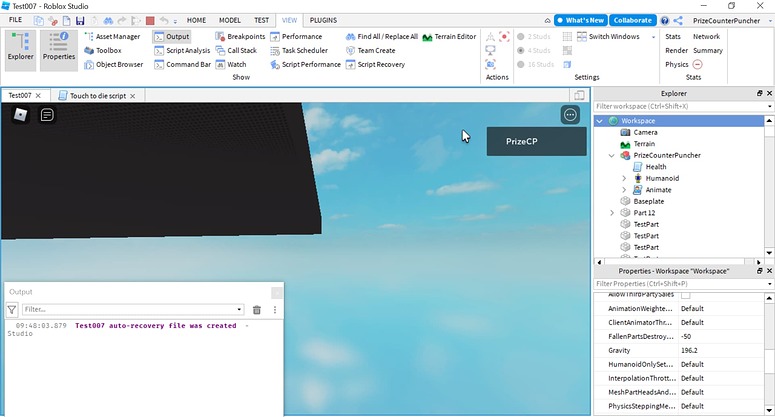 What kills the player when falling off the baseplate? - Scripting Support - Developer Forum | Roblox