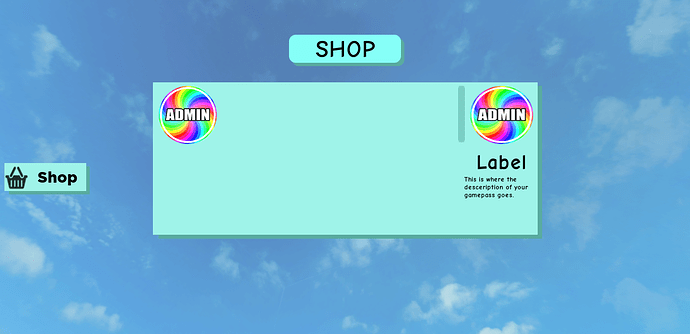 [Feedback] A Shop GUI for a simulator - Building Support - Developer ...