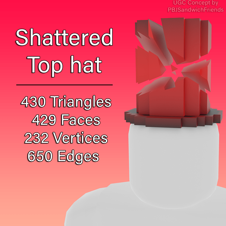Shattered Top hat (UGC Concept #5) - Creations Feedback - Developer ...