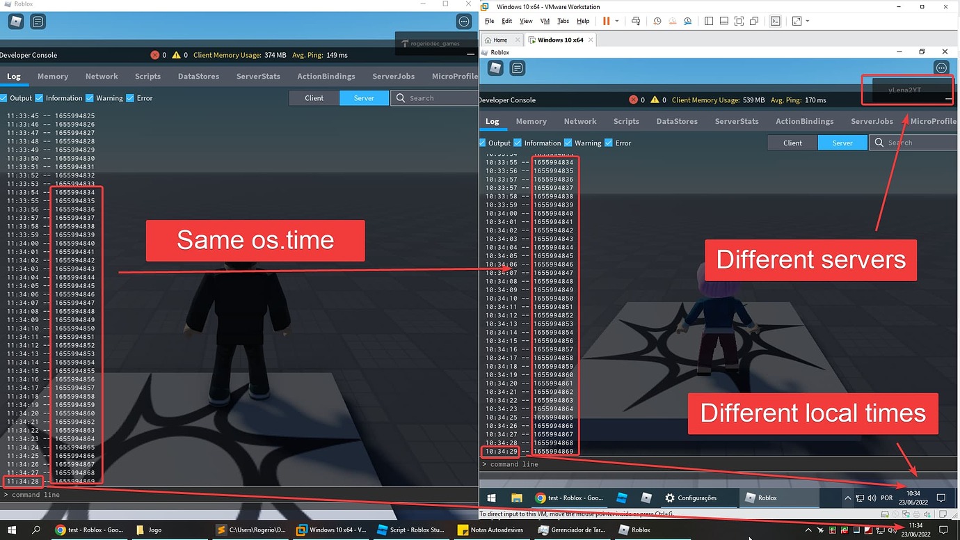 Does os.time returns time from server or client clock? - Scripting Support - Developer Forum ...