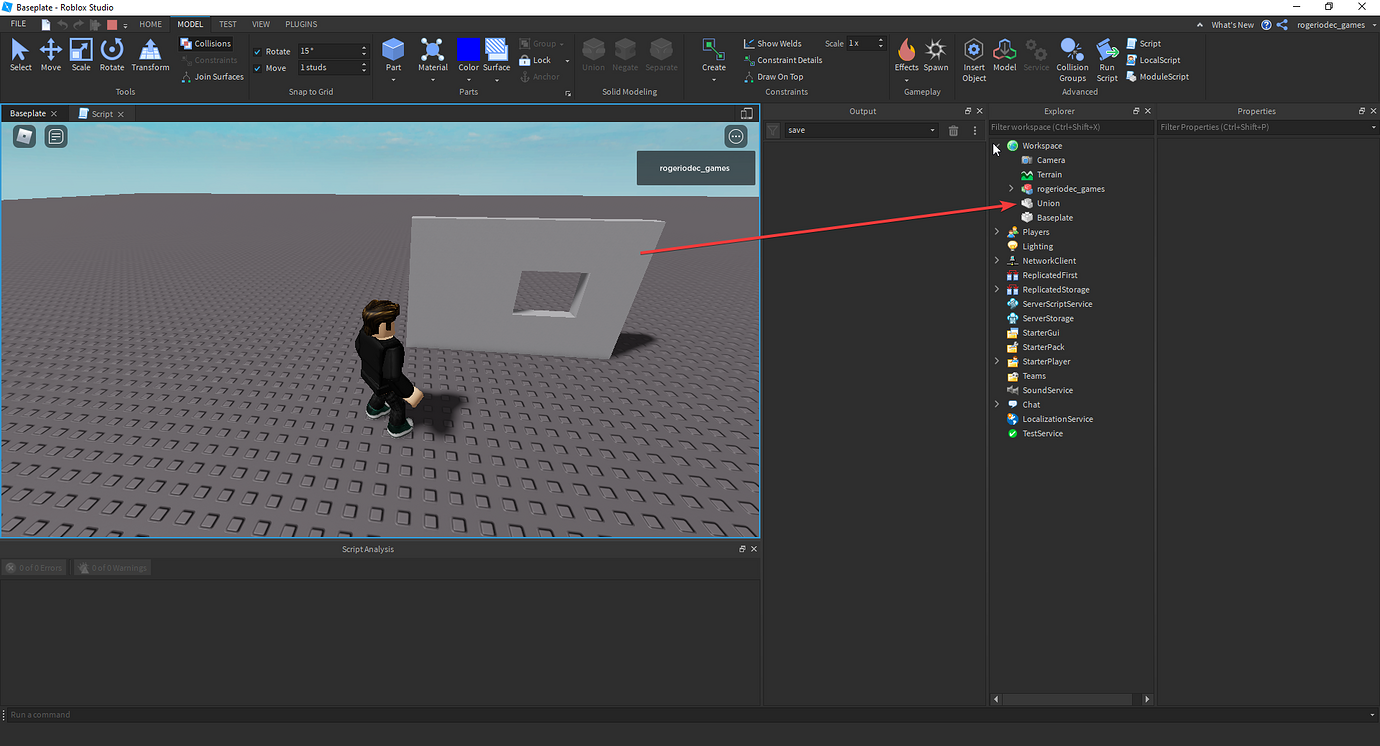 How to create holes (windows) in a part (wall) via script? - Scripting Support - Developer Forum ...