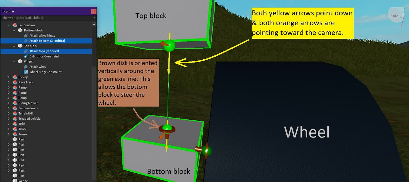 How to rotate inclination angle on cylindrical constraint - Building ...