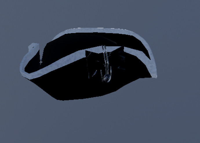 How to turn a custom hat model into a mesh while keeping different ...