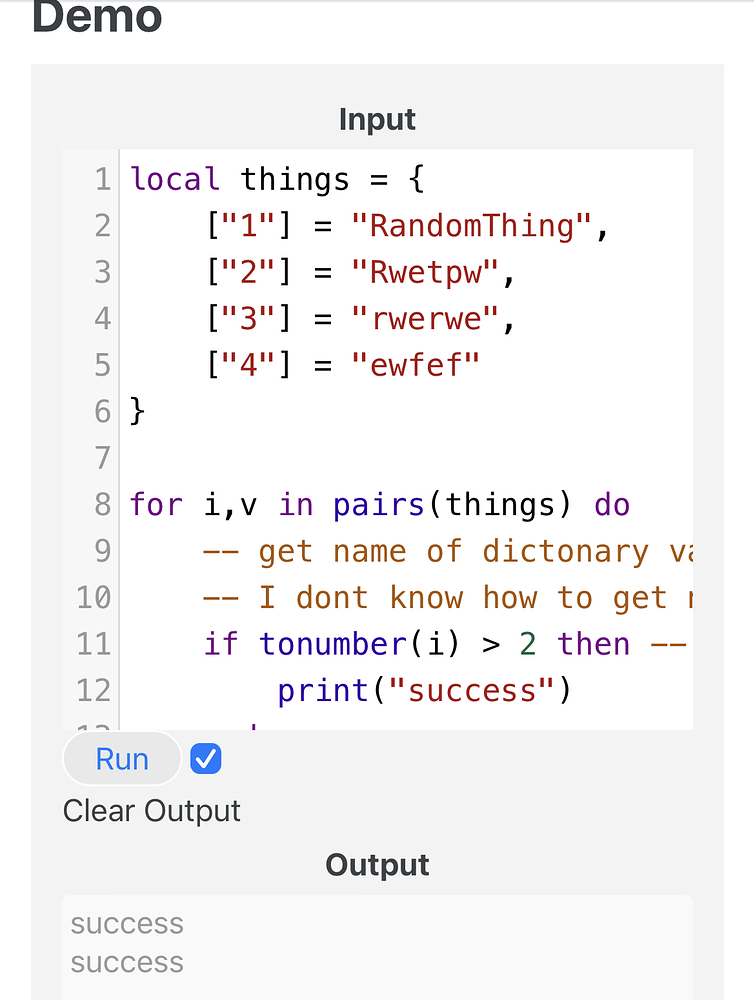 How to get the name of a value in a dictionary? - Scripting Support ...