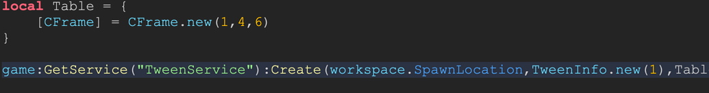 Unable to cast to Dictionary while doing a tween - Scripting Support - Developer Forum | Roblox