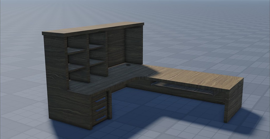 Free Models | 2 Computer Desks & 1 Porch Chair - Community Resources ...