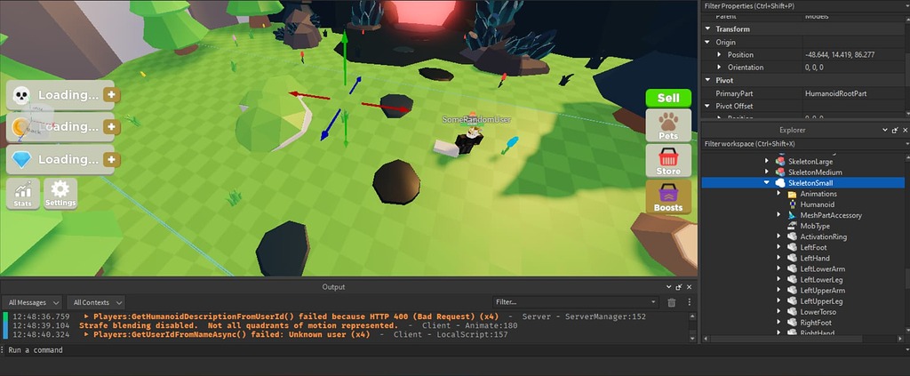 My mobs arent spawning in the game - Scripting Support - Developer Forum | Roblox