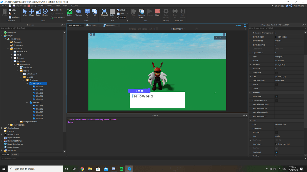 How can I split a string but still maintain the space? - Scripting Support - Developer Forum ...