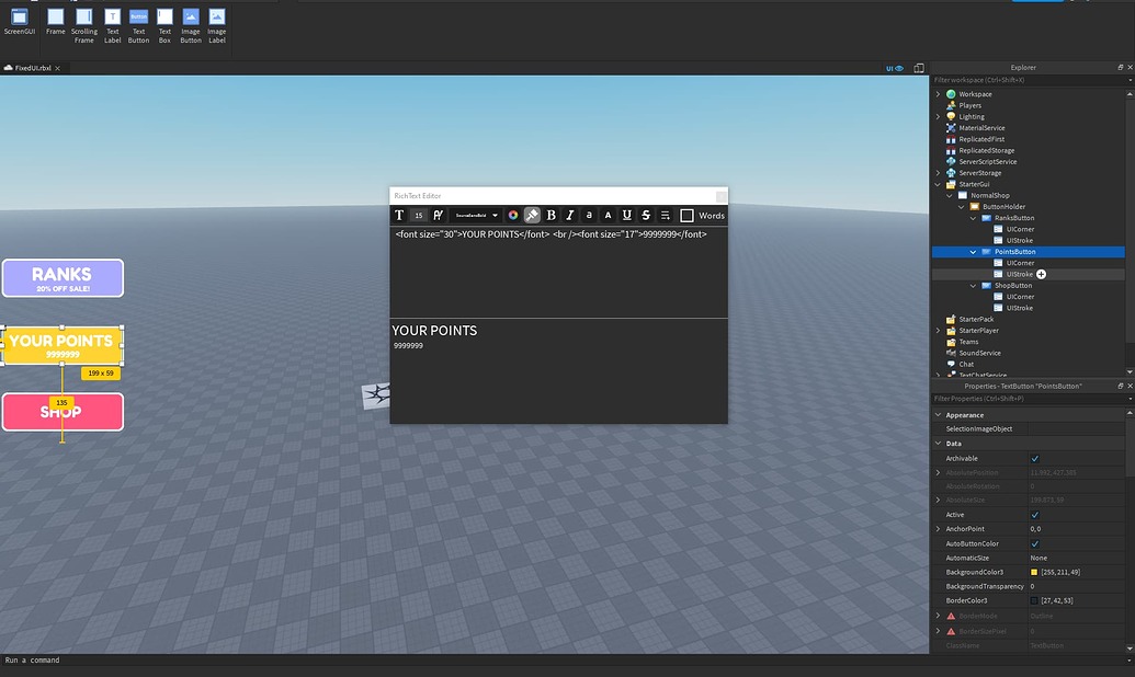 First time using gui, need help - Creations Feedback - Developer Forum ...