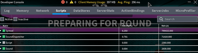 What does Spread and SoundDispatcher mean? and why is it so high ...
