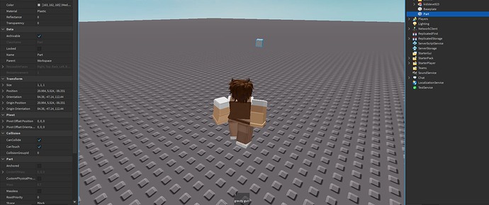 Block Stays In Place While Being Anchored (velocity wont even work ...