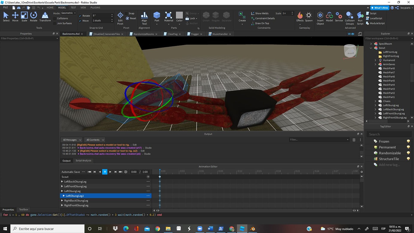 How do i rotate a part round a pivot relative to another part in the animation editor - Art ...
