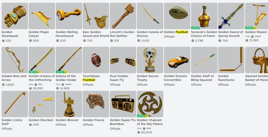 How to get every gear with the Catalog API - Scripting Support ...