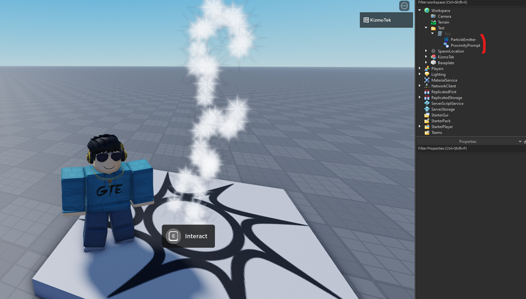 Particles and Proximity Prompts go to 0,0,0 if the parent isn't a Part ...