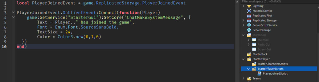 Player has joined the game feature help - Scripting Support - Developer ...