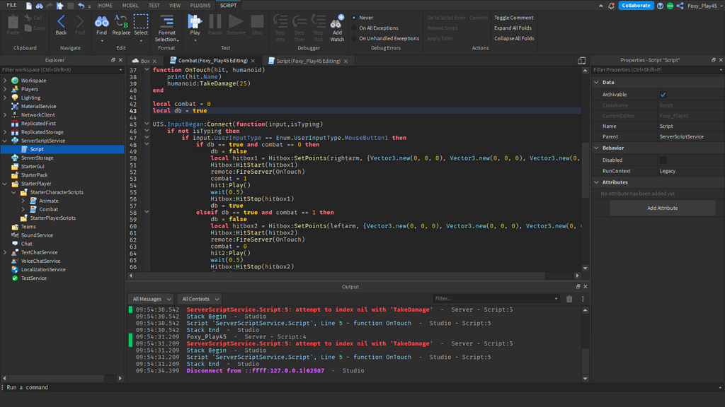 How i can give dmg in server? - Scripting Support - Developer Forum ...