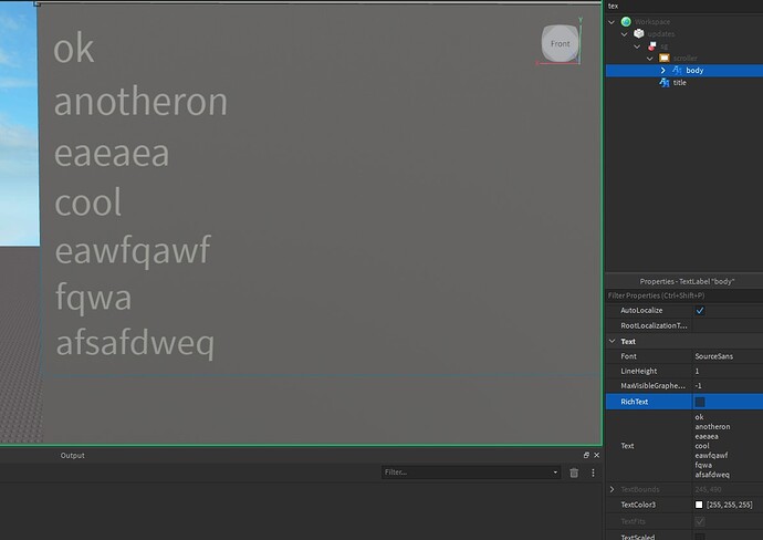 RichText creating unexpected spaces? - Art Design Support - Developer Forum | Roblox