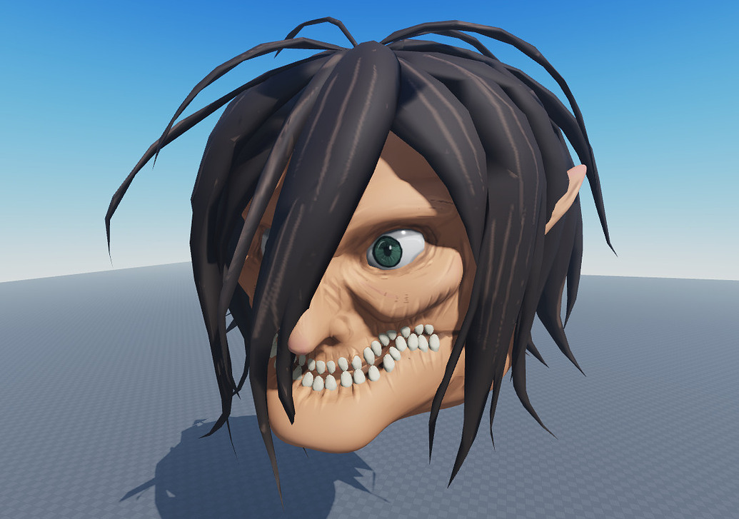 Attack Titan Head model I've made and textured - Creations Feedback ...