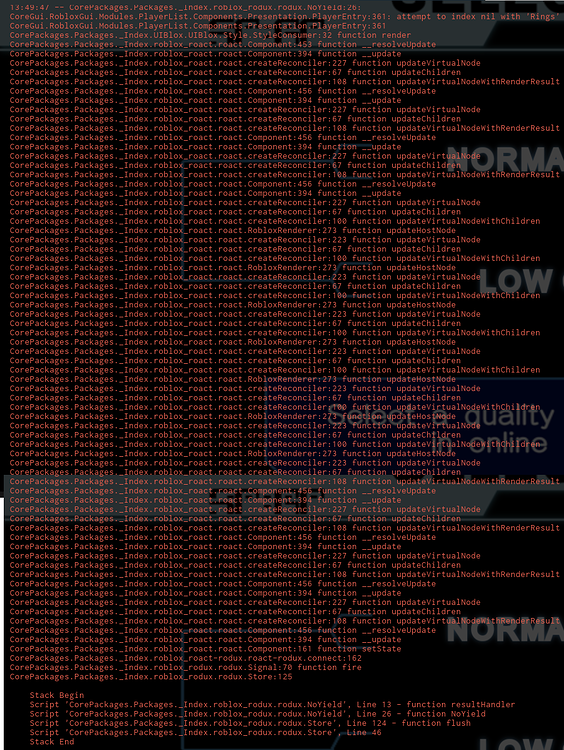 CoreGui PlayerRelationship module error - Engine Bugs - Developer Forum | Roblox