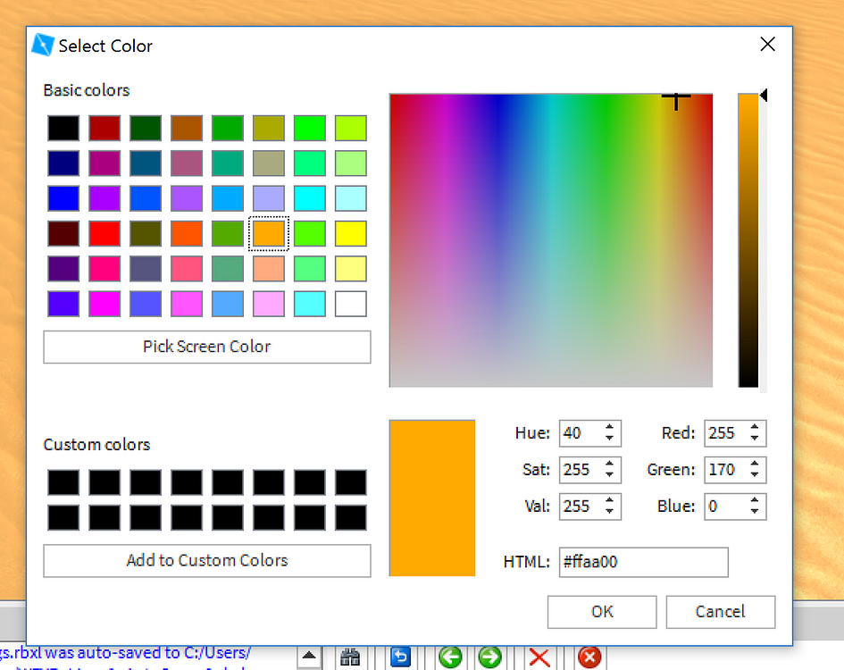 Custom colors in the color picker widget do not save in Studio - Studio ...
