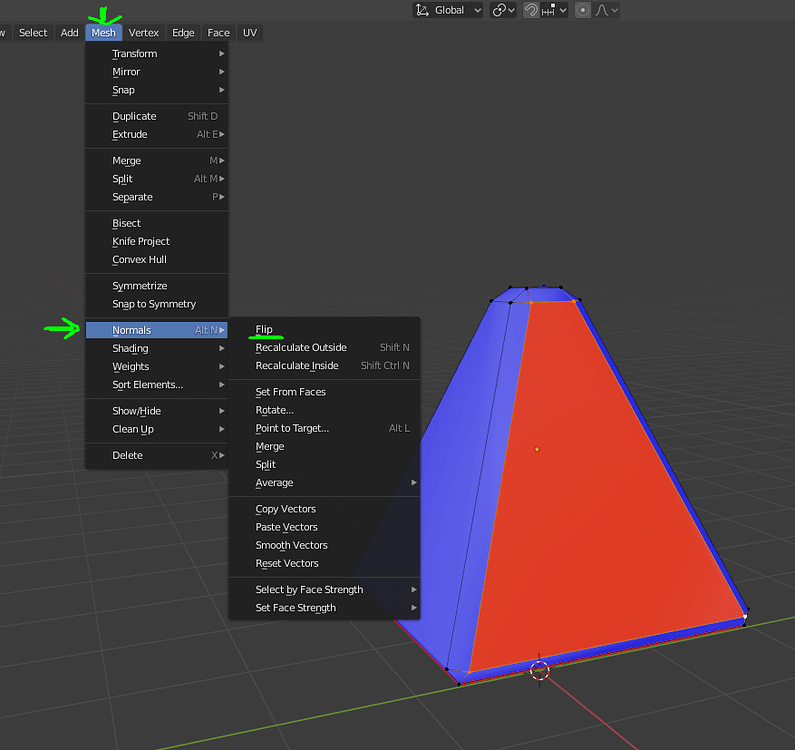 Meshes appear inverted after export - Building Support - Developer ...