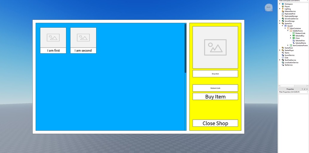 How to make a decorated shop UI using built in tools - Community ...