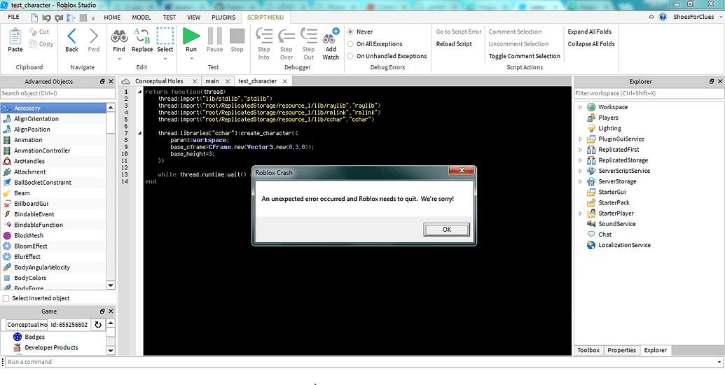 Script editor tab bug - Studio Bugs - Developer Forum | Roblox