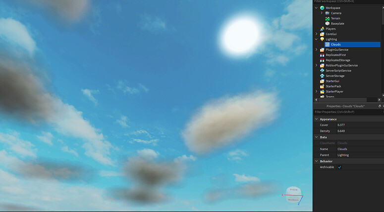 How to enable clouds in Roblox Studio Mod Manager - Community Tutorials ...