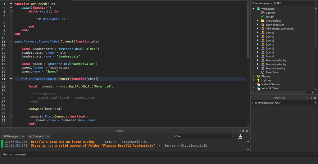 Bad update speed, when a player dies - Scripting Support - Developer Forum | Roblox