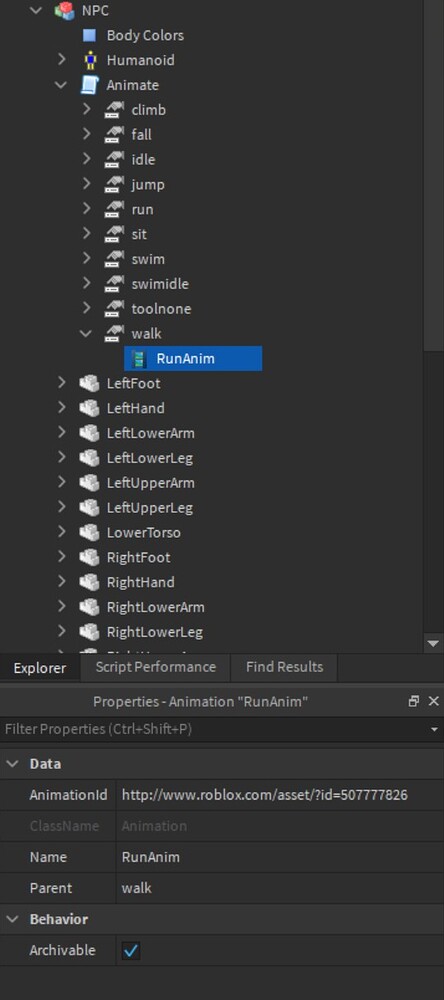 NPC r15 animations for walking and jumping? - Scripting Support - Developer Forum | Roblox