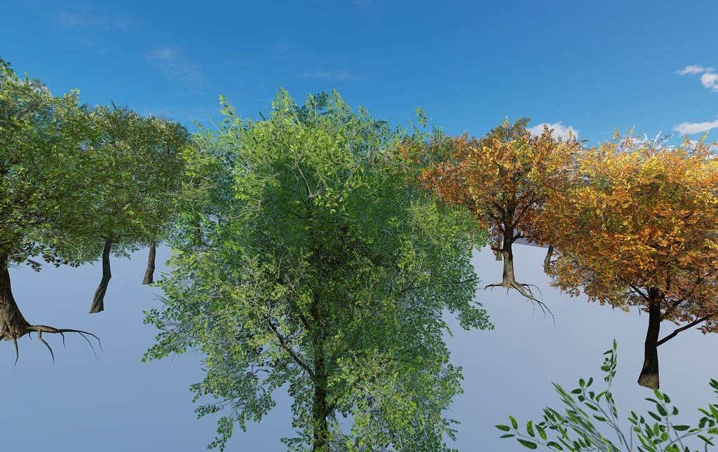 Meshes textures changing color by distance - Building Support ...