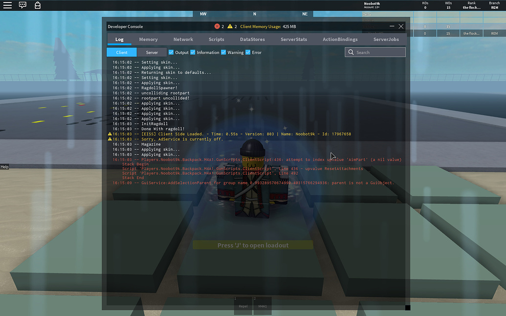 Opening new dev console freezes Roblox - Engine Bugs - Developer Forum ...