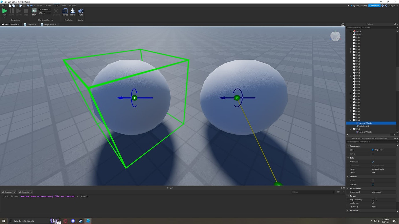 Angular velocity issue - Scripting Support - Developer Forum | Roblox