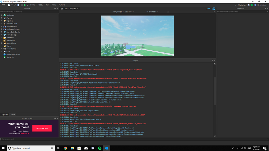 This toolbar cannot create more than one button with id - Studio Bugs - Developer Forum | Roblox