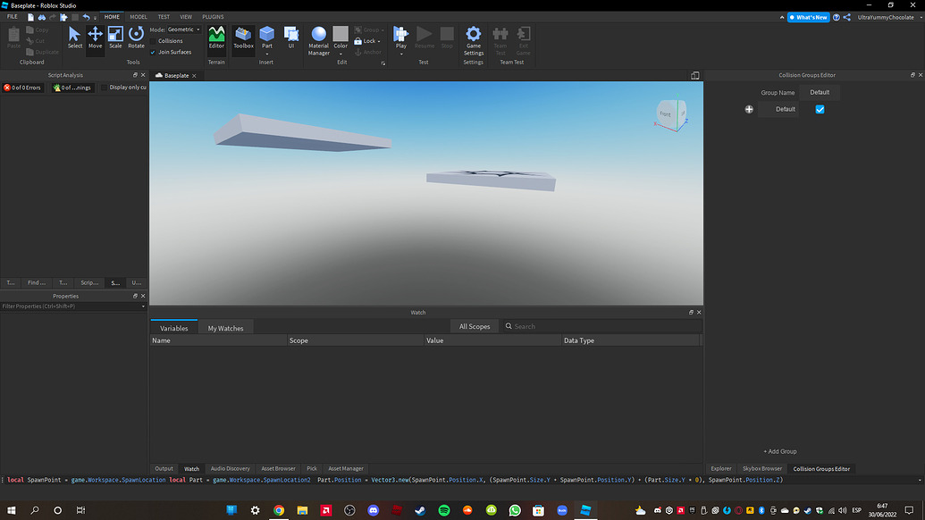 Make Something Spawn Right Above A Part Scripting Support Developer Forum Roblox