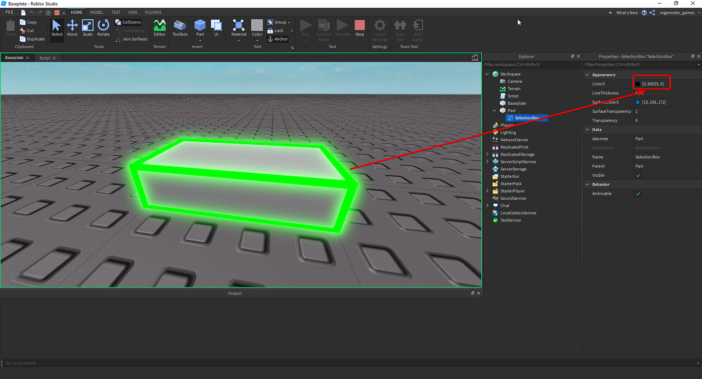 Undocumented Glow Effect for SelectionBox - Scripting Support - Developer Forum | Roblox