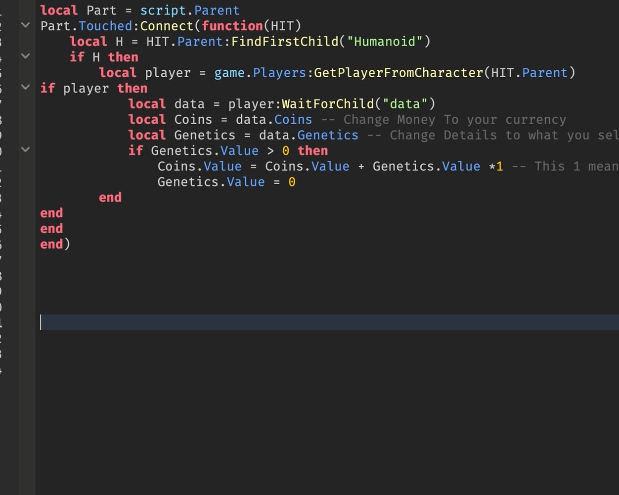 Why isn't my Sell script working? - Scripting Support - Developer Forum | Roblox