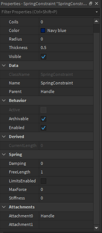 Physics Problems with Spring Constraint - Scripting Support - Developer Forum | Roblox
