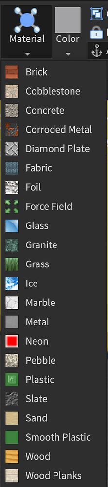 New Terrain and Parts Built-In Materials - Release Build ...