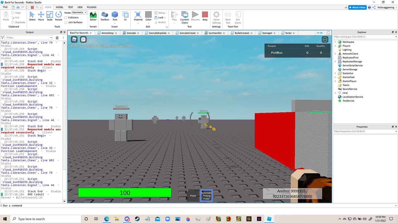 (Help) :Touched() Function not triggering - Scripting Support - Developer Forum | Roblox