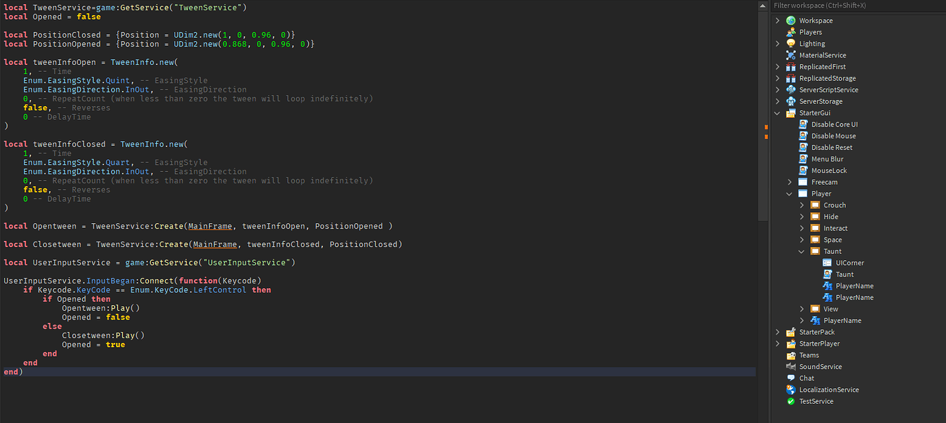 Tweening GUI Bug - Scripting Support - Developer Forum | Roblox