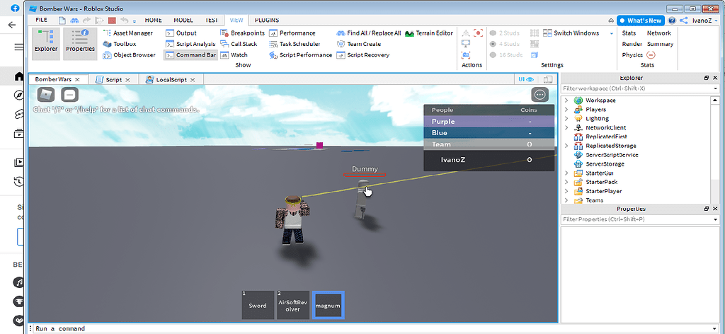 Bullets Penetrate On Target Scripting Support Developer Forum Roblox
