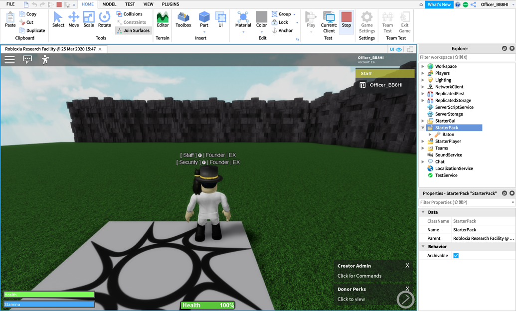 Inventory Not Showing Up In Studio - Game Design Support - Developer Forum | Roblox