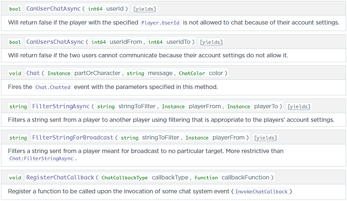 Filtering System to my Chat (SOLVED) - Scripting Support - Developer Forum | Roblox