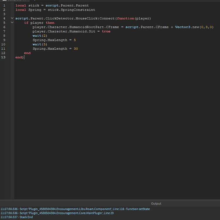Not Flinging Player - Scripting Support - Developer Forum | Roblox