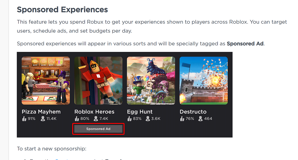 Has sponsored games changed? - Game Design Support - Developer Forum ...
